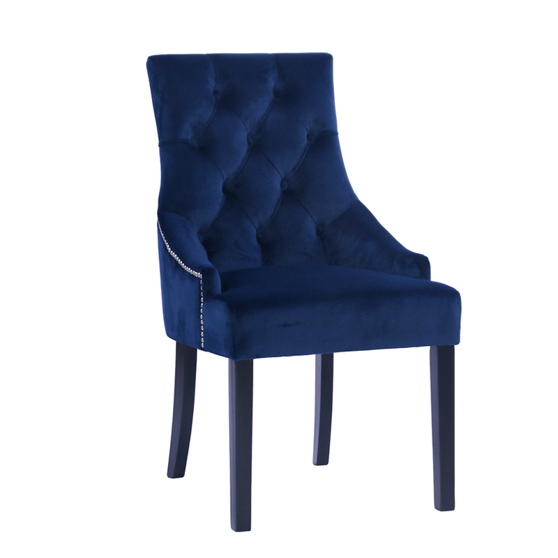 Tufted Button High Back Wood Parsons Chair - Ever Smile Furniture