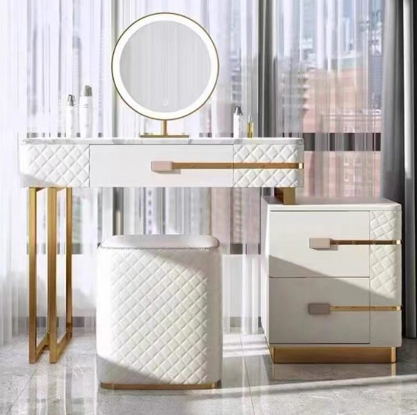 Modern Marble Vanity Table with Drawers for Sle in Australia